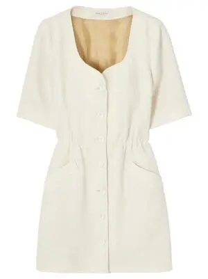 Giuliva Heritage Vanessa Wool Bouclé-tweed Mini Dress - Neutrals