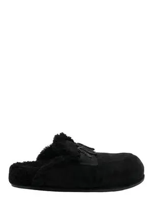 Rene Caovilla Crystal-embellished Mules - Black