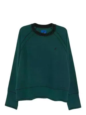 Asics Slogan-embroidered T-shirt - Green