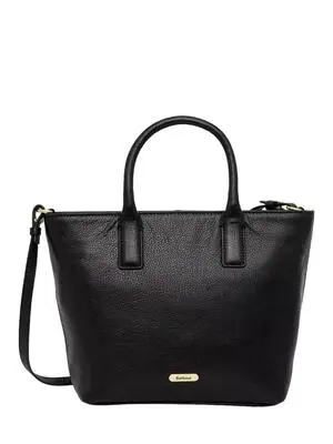Barbour Leather Tote Bag - Black