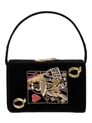 SIMITRI Poker Handheld Clutch Black