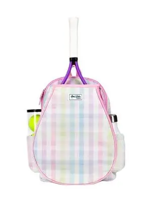 AME & LULU Little Love Tennis Backpack - Rainbow Gingham