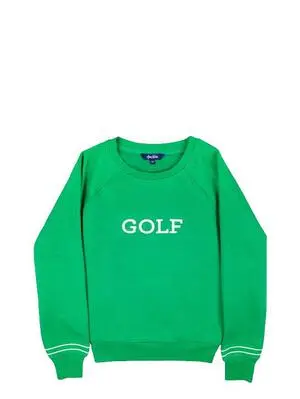 AME & LULU Play All Relaxed Sweatshirt - Green/white Tennis