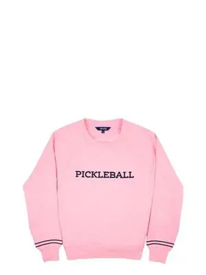 AME & LULU Play All Relaxed Sweatshirt - Pink/navy Pickleball