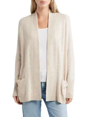 CASLON Open Front Cardigan