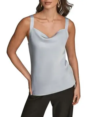 Donna Karan New York Cowl Neck Camisole - Light Blue