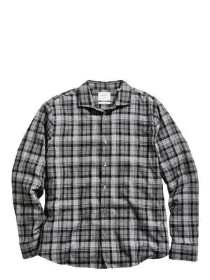 Billy Reid Hutcheson Plaid Cotton Button-up Shirt - Grey/black