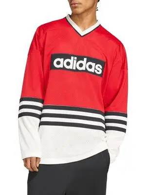 Adidas Oversize Mesh Hockey Jersey - Betsca/clo