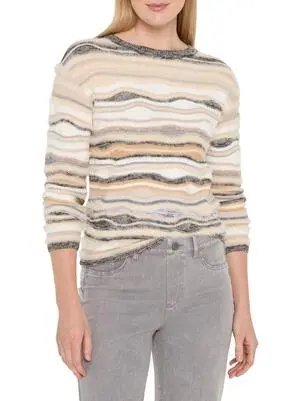 NIC+ZOE Odyssey Mix Relaxed Sweater - Neutral Multi