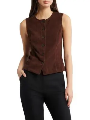 Mango Chelo Knit Vest - Brown