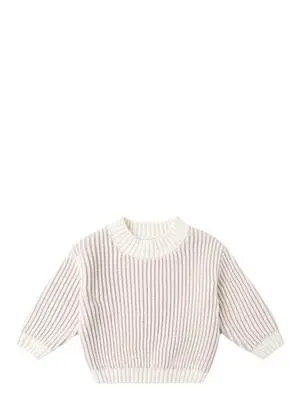 QUINCY MAE Relaxed Crewneck Sweater - Lilac