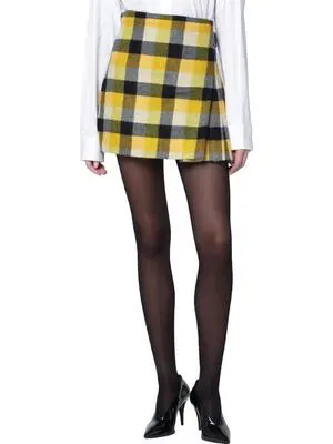 VIVIENNE WESTWOOD Pixel Check Mini Kilt - Brown