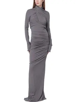 ENTIRE STUDIOS Long Draped Dress - Grey
