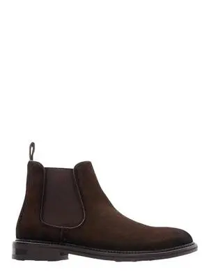 ANTHONY VEER Weston Chelsea Boot - Dark Brown Suede