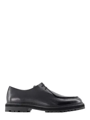 ANTHONY VEER Harlan Moc Derby - Black Leather
