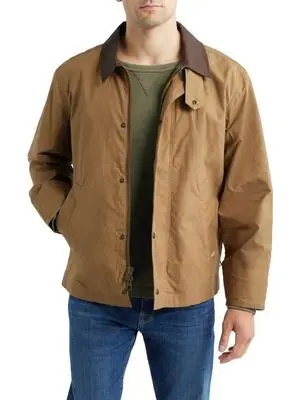 Filson Ranger Water Resistant Waxed Cotton Field Jacket - Dark Beige