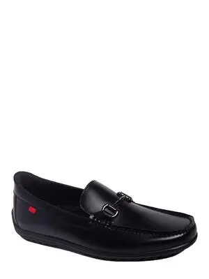 MARC JOSEPH NEW YORK Leather Buckle Loafer - Black Napa Leather