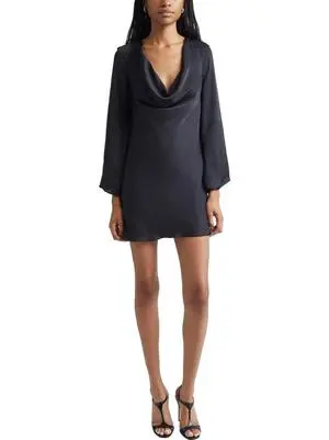 Ramy Brook Florinda Long Sleeve Minidress - Black