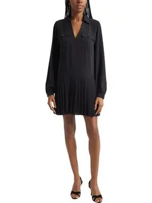 Ramy Brook Mercedes Long Sleeve Minidress - Black