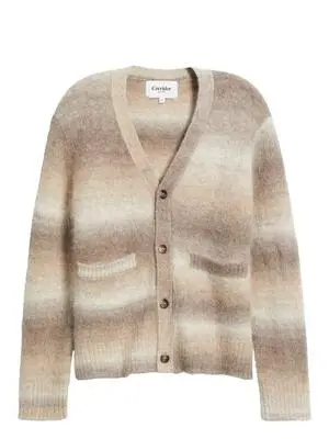 CORRIDOR Ombré Stripe Cardigan - Natural