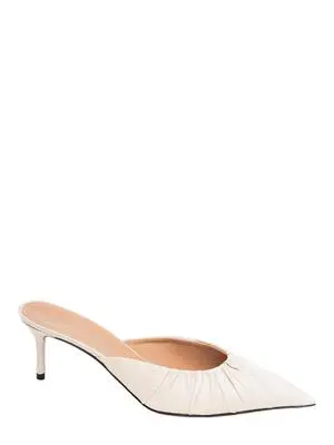 BRITT NETTA Anora Leather Mule - Ecru