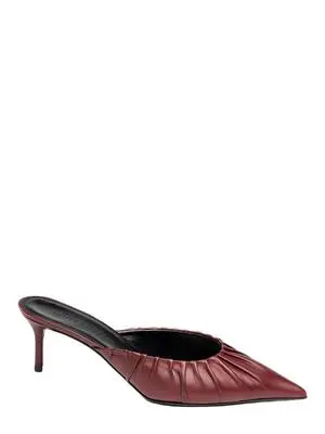 BRITT NETTA Anora Leather Mule - Wine