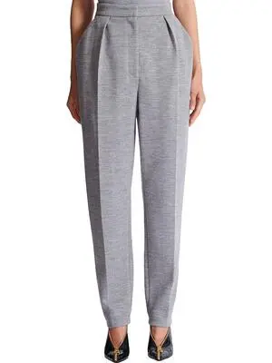 Balmain Tailored Cotton Knit Trousers - Grey