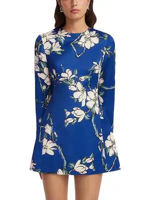 LEO LIN Aliza Petal Minidress - Blue
