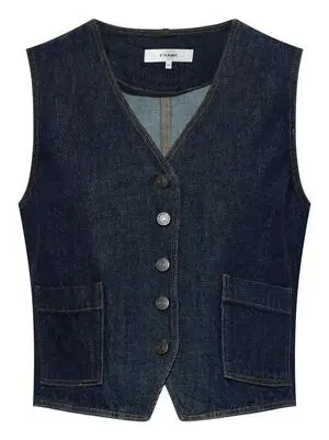 FRAME Denim Vest - Navy Blue