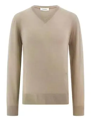 FERRAGAMO V-neck Sweater - Neutrals