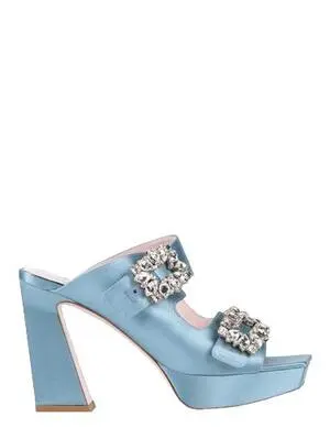 ROGER VIVIER Textile Fiber Sandals - Blue