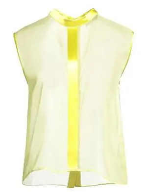 JIJIL Georgette Sleeveless Top - Yellow