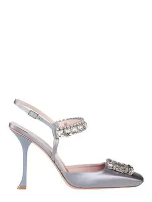 ROGER VIVIER Pumps With Buckle-fastening Ankle Strap - Grey