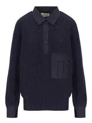 Max Mara Vanda Polo Sweater Blue