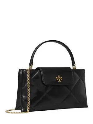 Tory Burch Kira Diamond Quilt Top-handle Bag - Black