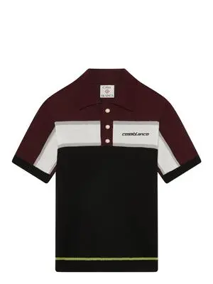 Casablanca Stripe Merino Knit Polo - Multicolor