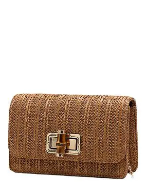 LISI LERCH Raffia Clutch - Tan
