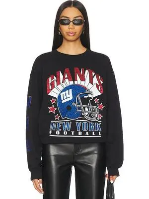 Junk Food Giants Glitter Helmet Crew Fleece - Black