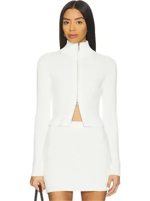 LOVERS AND FRIENDS Zip Up Cardigan - Vanilla