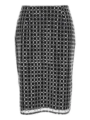 Remain Birger Christensen Sequin Embroidered Mini Skirt - Black