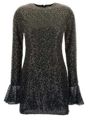 ROTATE BY BIRGER CHRISTENSEN Beaded Mini Dress - Multicolor