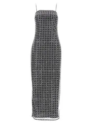 Remain Birger Christensen Sequin Embroidered Long Dress - Black