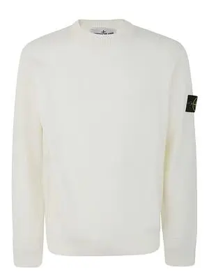 Stone Island Round Neck Sweater - White