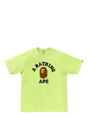 A BATHING APE College Tee Shirt - Lightgreen