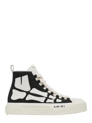 Amiri Skel Court Hi High-top Sneakers - Black/white