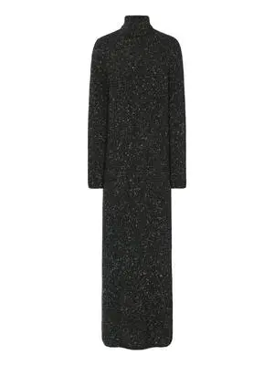 THE ROW Melani Cashmere Dress - Charcoal Melange