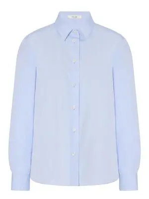 THE ROW Sadie Cotton Shirt - Light Sky Blue