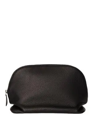 THE ROW Agnes Pouch - Dark Brown