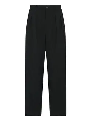 THE ROW Corley Pant In Wool - Black
