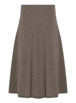THE ROW Masini Skirt - Brown Sepia